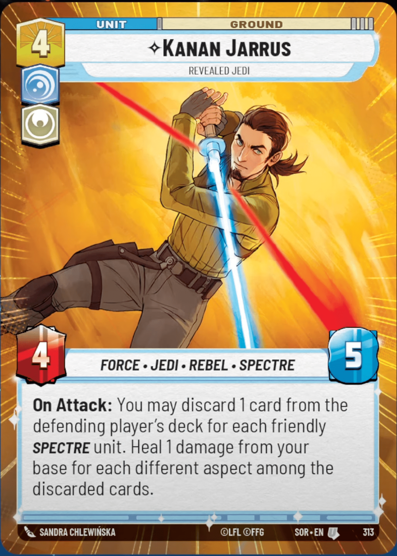 Nouvelle carte : Kanan Jarrus - Pure Sabacc